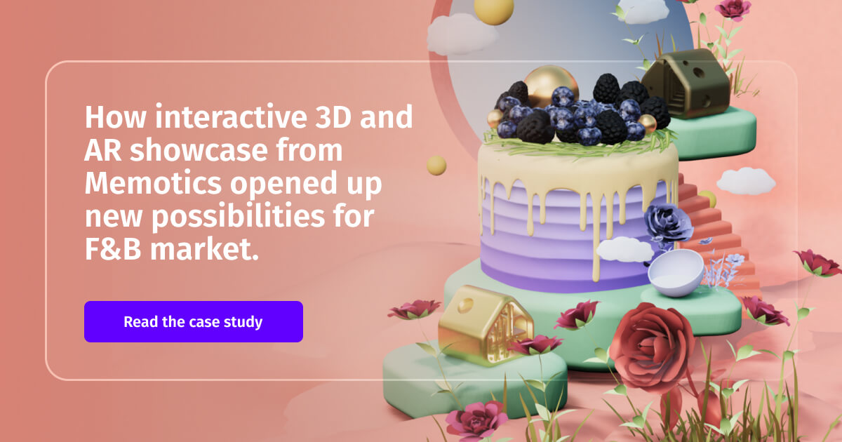 Memotics | 3D cake configurator case study